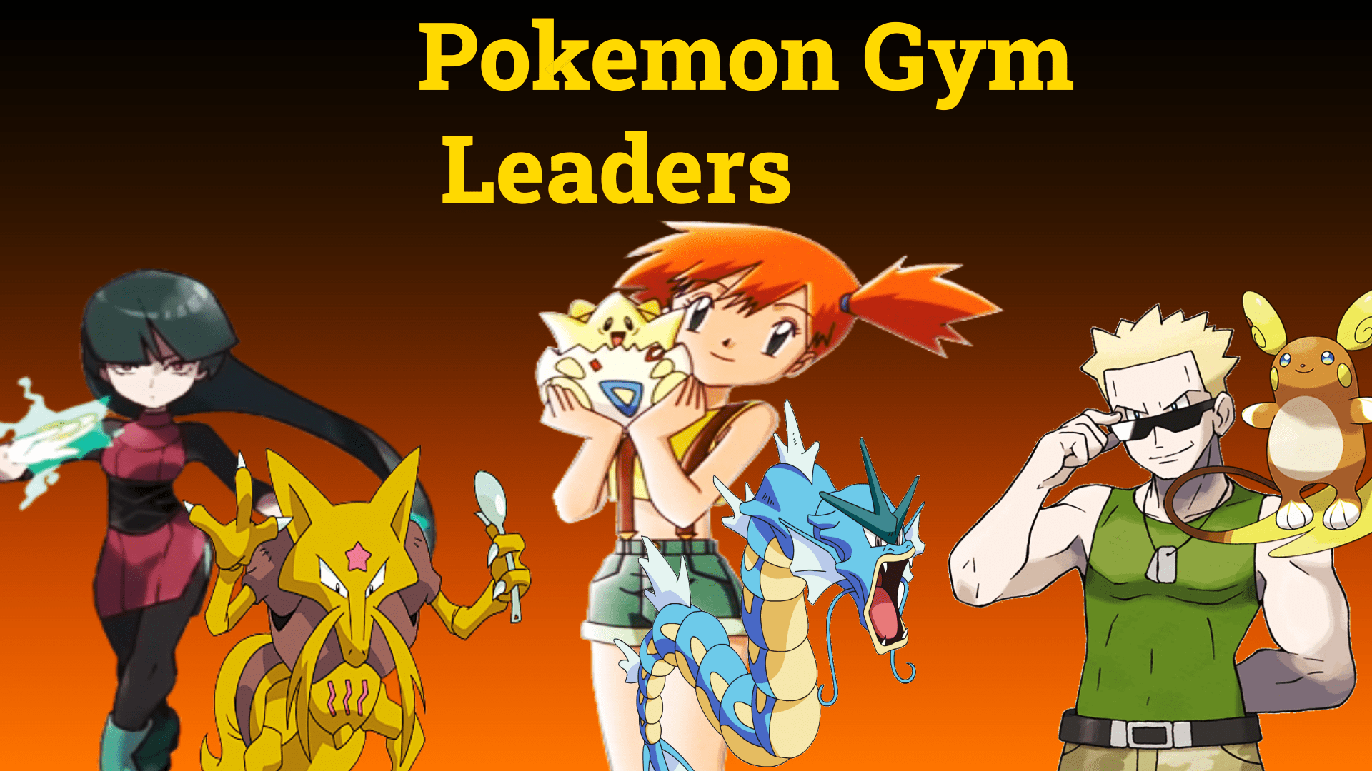 ALL Pokemon Gym Leader | Gym Leaders Pokemon